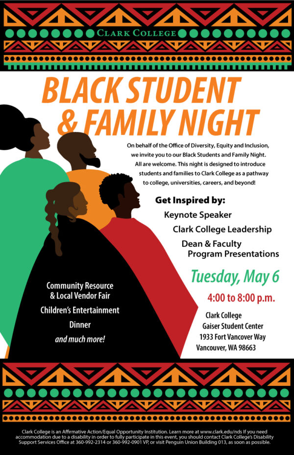 Black Student & Family Night at Clark College – Future ME